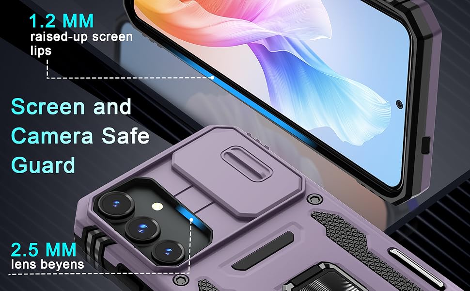 Amazon.com: DEERLAMN Case for Samsung Galaxy S24+ Plus with Slide Camera Cover+Screen Protector ...