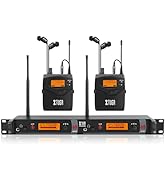 Amazon.com: XTUGA SEM200 Wireless in Ear Monitor System, Stereo IEM System with 2 Bodypacks for ...