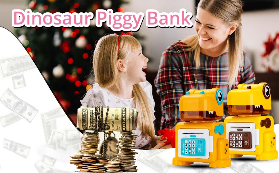 Amazon.com : Piggy Bank Toys for Kid's,Cash Coin Can ATM Piggy Piggy ...