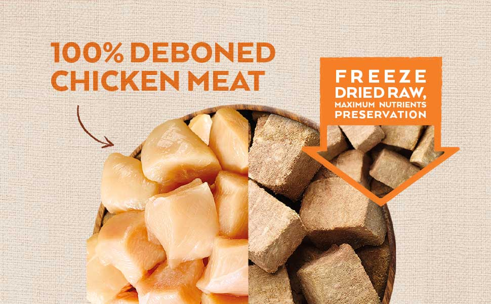 Nature's Variety Freezed Dried 100% Chicken Chunks for Adult Dogs - Case 6 x 50 g : Amazon.co.uk ...