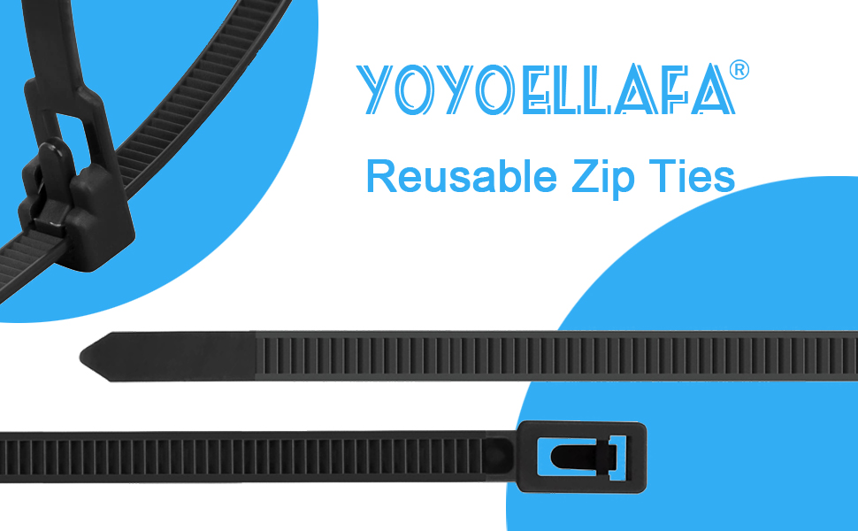 Amazon.com: Reusable Zip Ties 12 Inch, 100pcs 50lb Black Zip Tie Heavy Duty Outdoor Cable Ties ...