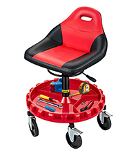 Amazon.com: VEVOR Mechanic Stool, 250 LBS Rolling Pneumatic Creeper Garage/Shop Seat, Adjustable ...