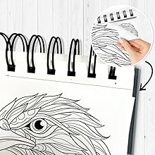 Amazon.com: SOUTHERN LOTUS Animal Patterns Spiral Coloring Book Wirebound Hardcover Papers With ...