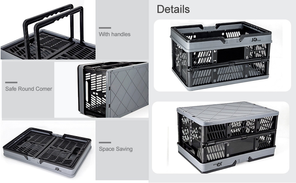 Amazon.com: JMFOLD 20 L Collapsible Shopping Basket, plastic basket ...