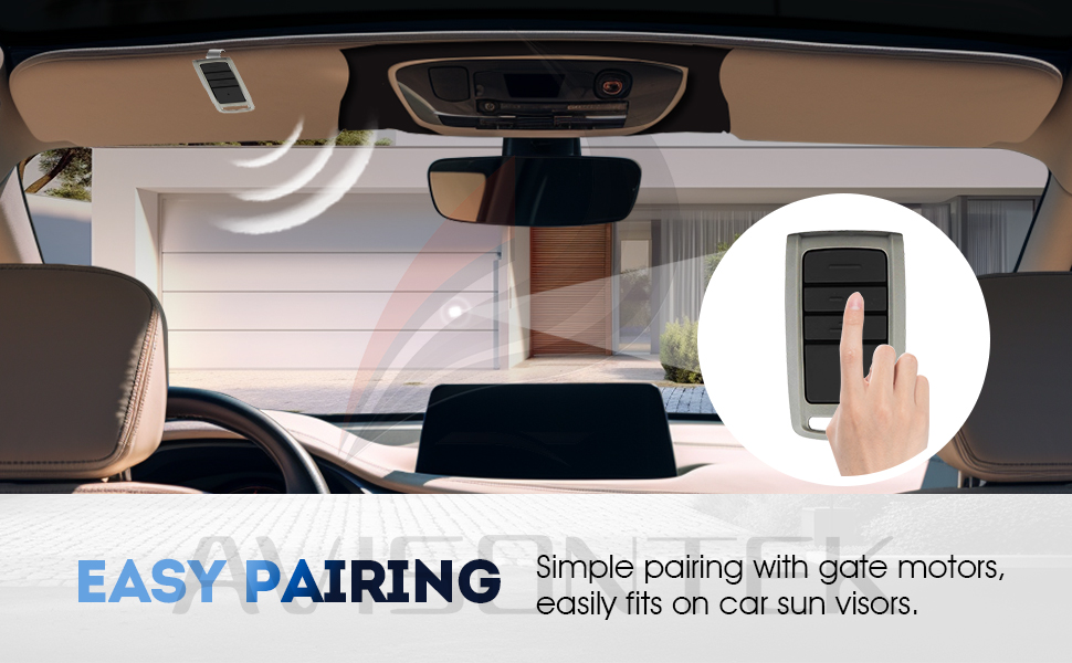 2 X O3T-BX O3T-A Overhead Door/Legacy/Python Garage Door Opener Remote ...