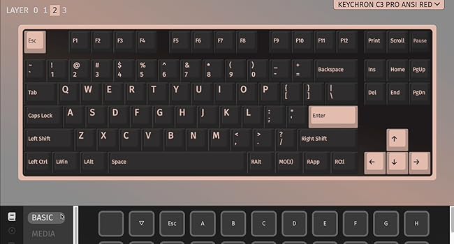 Keychron C3 Pro QMK/VIA Programmable Gasket Mount Wired Mechanical ...