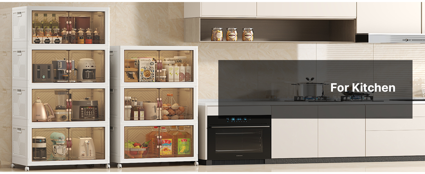 VNVTO 360Qt Stackable Storage Bins with Lids, 3Pack Extra Large ...