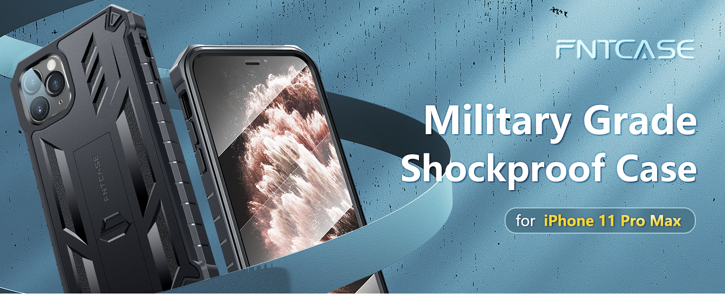 Amazon.com: FNTCASE for iPhone 11 Pro-Max Case: Rugged Shockproof Protective Cases with ...