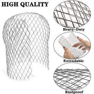 DEAYOU 12 Pack Gutter Guard, 3" Expandable Aluminium Filter Strainer ...