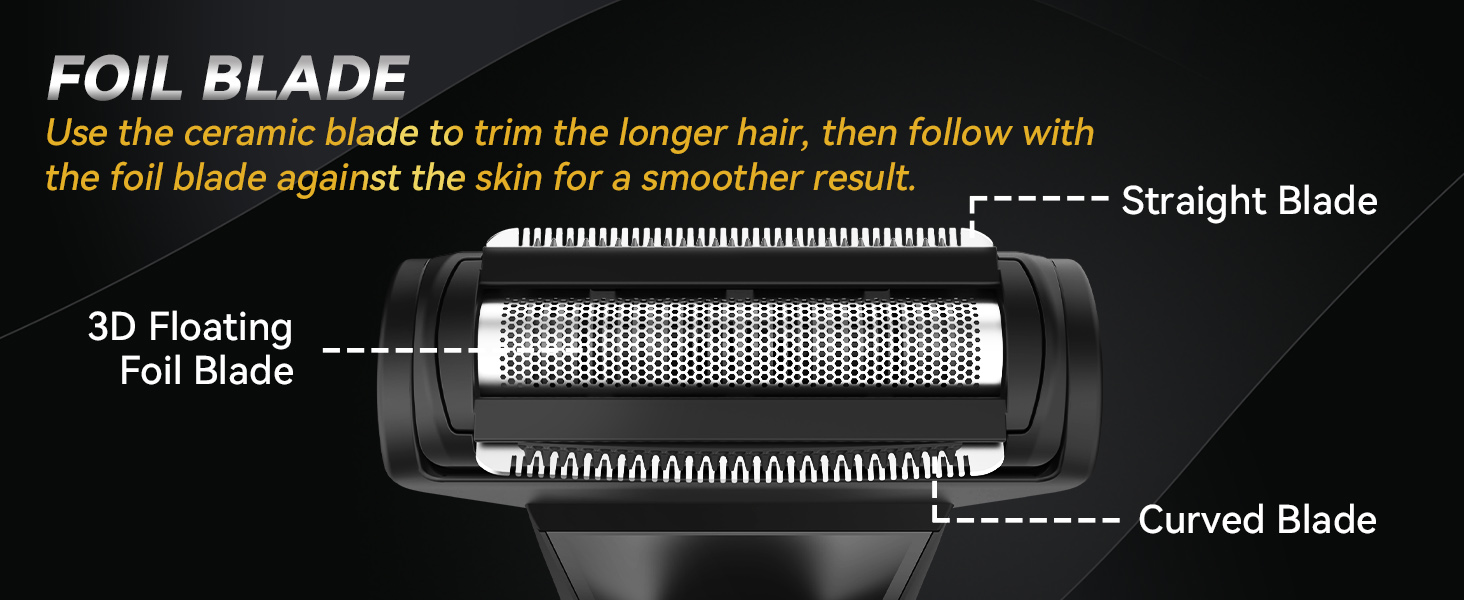 Amazon.com : VIKICON 2-in-1 Manscape Trimmer & Shavers for Men: No-Nick Full Body Electric Razor ...