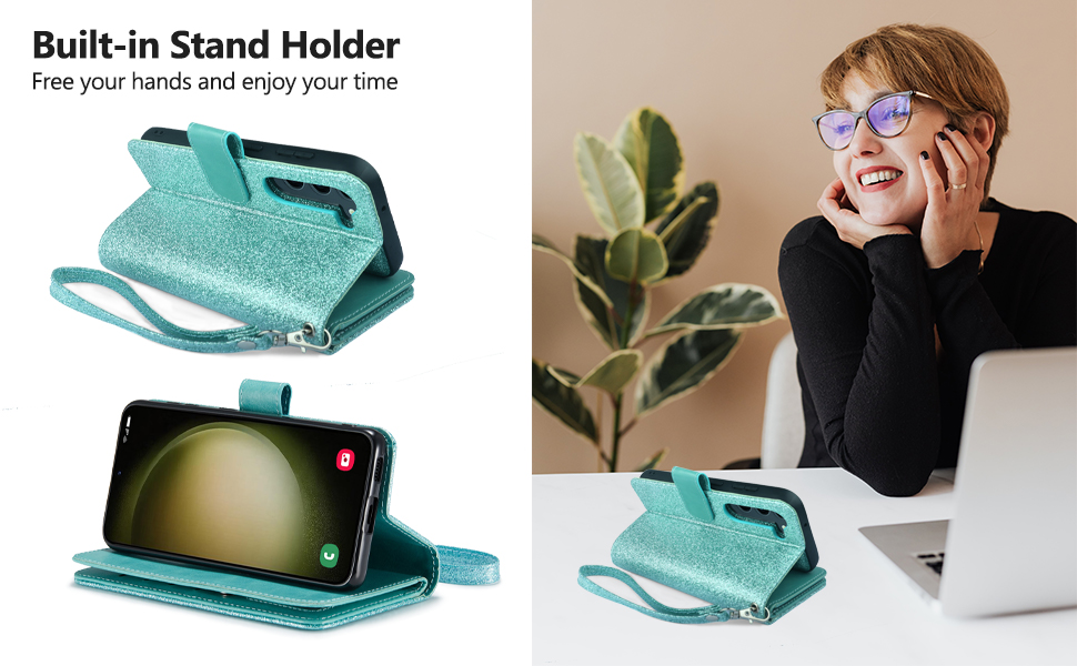 Amazon.com: Varikke Samsung Galaxy S23 Case Wallet, Galaxy S23 Case for Women with Card Holder ...