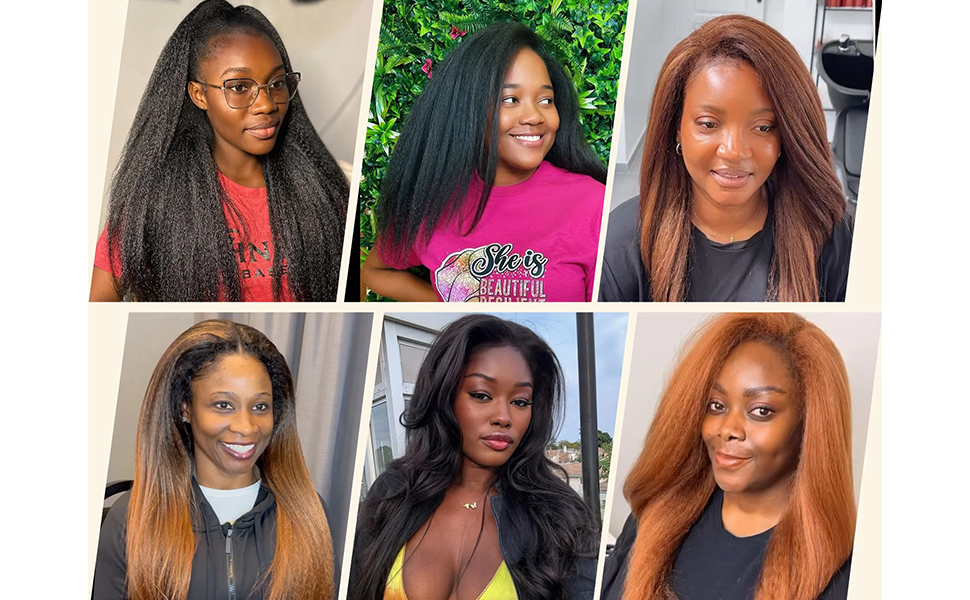 Amazon.com : 22 Inch Kinky Straight Vixen Crochet Hair Bundles – Natural Black Yaki Premium ...