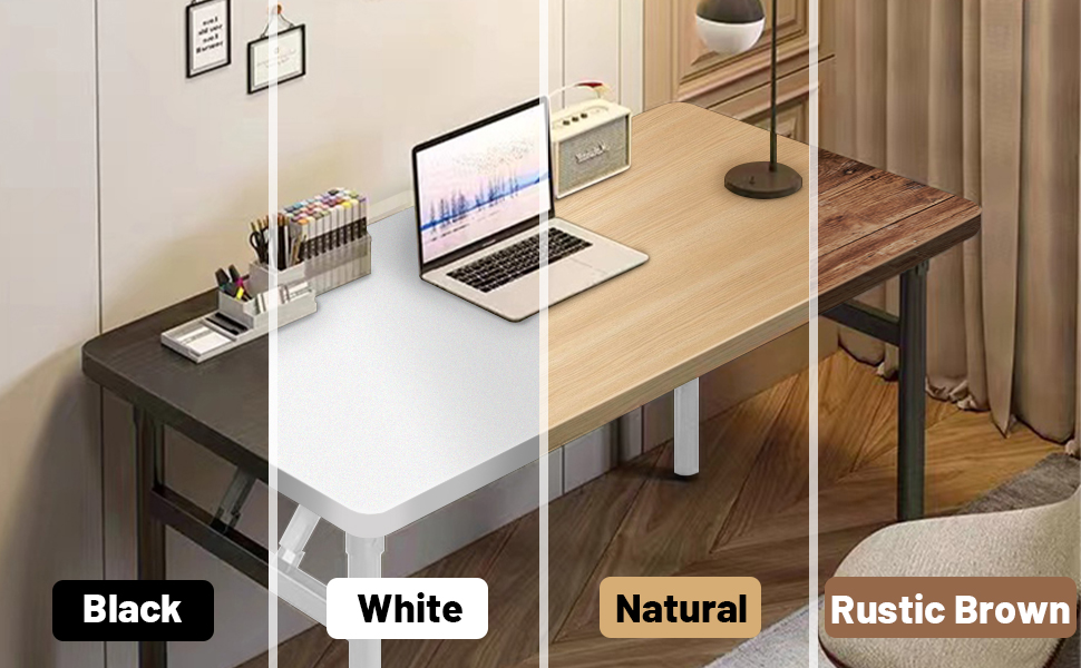 HDHNBA Modern Simple Style PC Table Folding Desk No Assembly Required ...