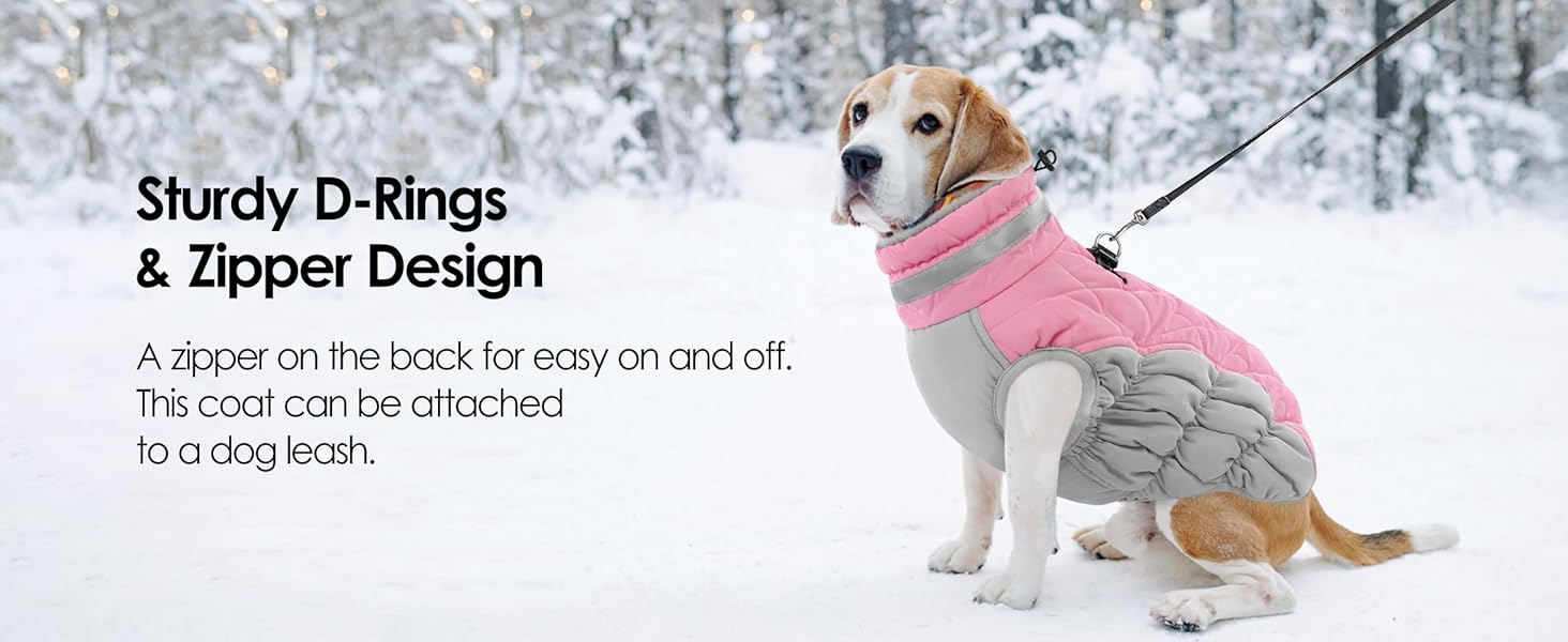 Amazon.com : AOFITEE Dog Coat, Warm Dog Winter Coat, Reflective Cold Weather Dogs Puffer Jacket ...