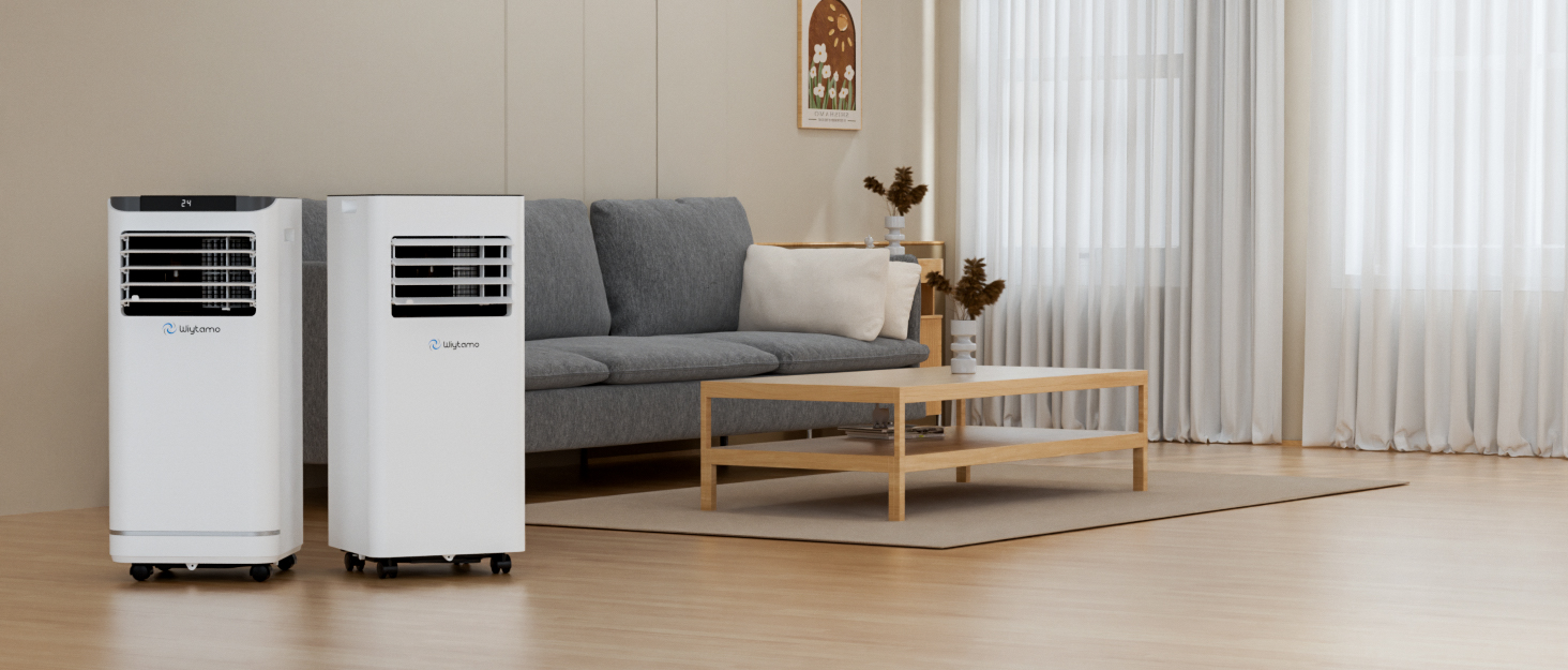 Amazon | Wiytamo ポータブルエアコン/2.6KW【工事不要】 スポットクーラー/冷房 除湿 送風 睡眠 8-10畳対応 移動式エアコン/窓用エアコン 連続排水 24Hタイマー1 ...