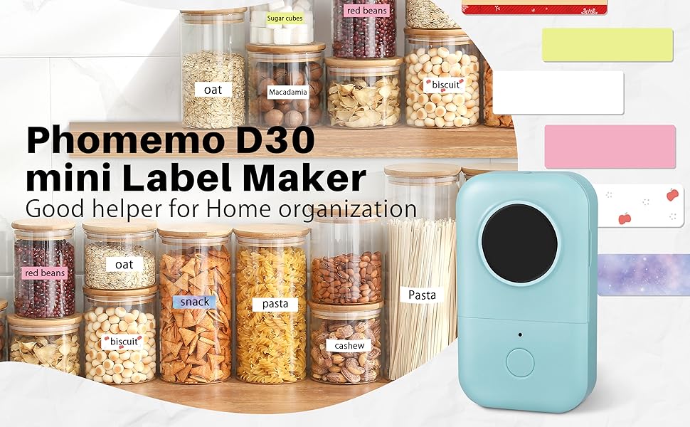Label Maker Phomemo D30 Label Maker Machine Bluetooth Wireless Thermal ...
