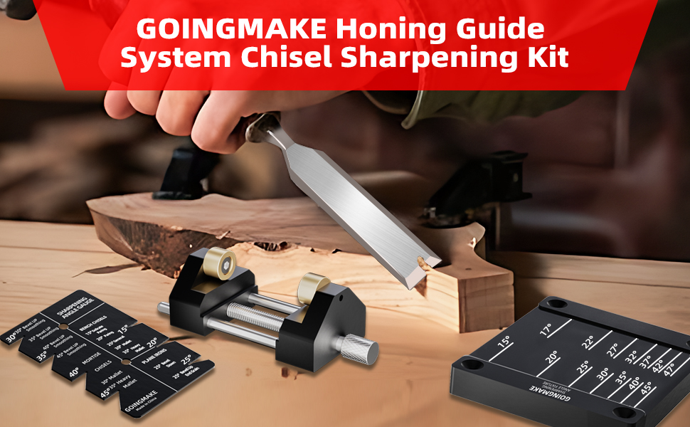Amazon.com: GOINGMAKE Honing Guide System Chisel Sharpening Kit for ...