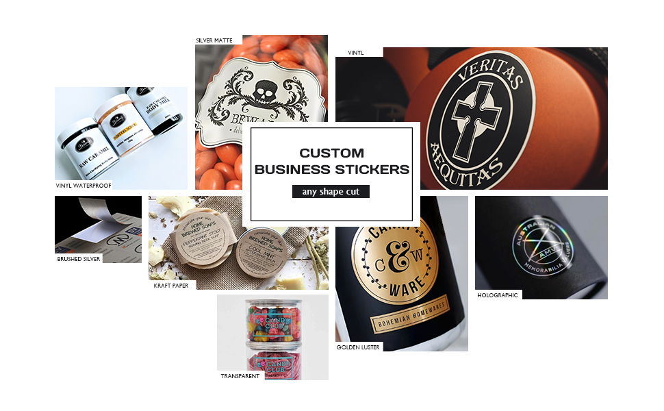 Amazon.com: Custom Logo Stickers for Business, Personalised Logo Labels, Waterproof, Perfect for ...