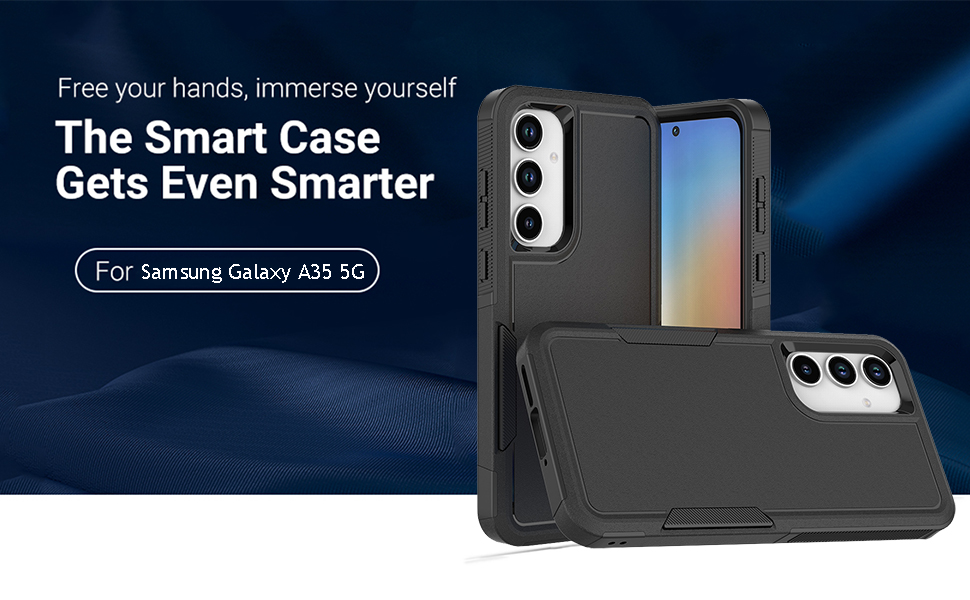 Amazon.com: for Samsung Galaxy A35 5G Case: Dual Layer Protective Heavy Duty Cell Phone Cover ...