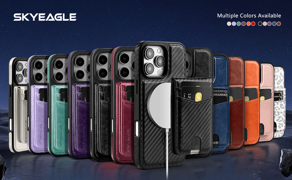 Amazon.com: SkyEagle Compatible with Magsafe 2 in 1 Detachable iPhone 16 Pro Wallet Case with ...