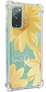 Amazon.com: Osophter for Galaxy S20 FE 5G Case Clear Transparent Reinforced Corners TPU Shock ...