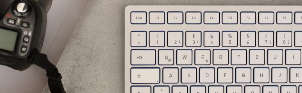 CHERRY KC 6000 SLIM, Ultra-Flat Design Keyboard, UK Layout (QWERTY), Wired (USB-A Connection ...