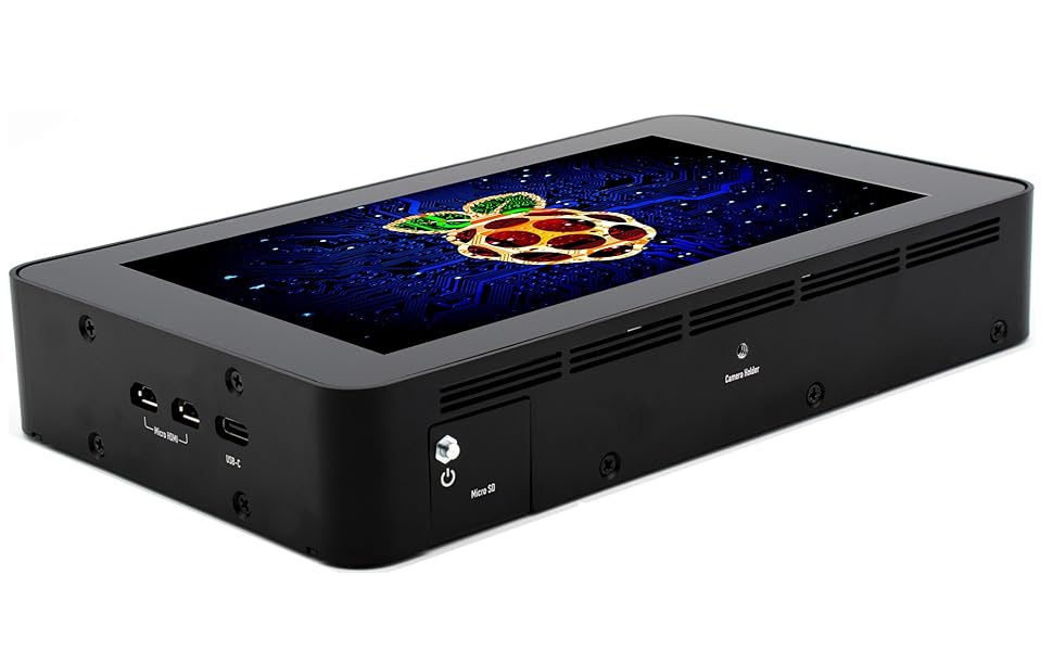 KKSB Aluminium Case for Raspberry Pi 5 - Compatible with Official 7 ...