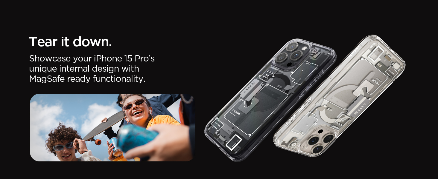 Amazon.com: Spigen Ultra Hybrid MagFit Direct Digital Printing Case for iPhone 15 Pro [Custom ...