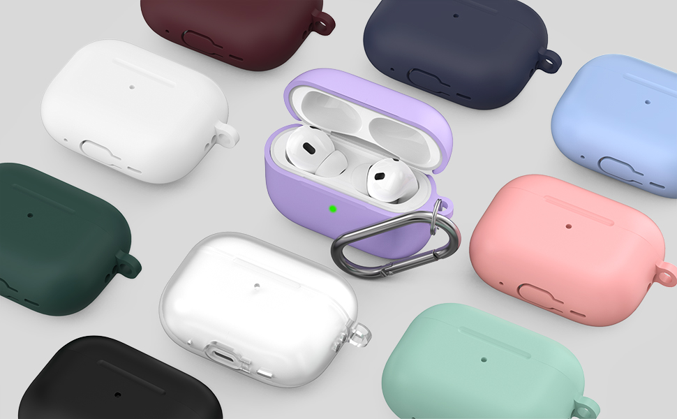 Amazon.com: NIUTRENDZ AirPods Pro 2nd Generation Case 2022 Silicone AirPods Pro 2 Case Cover ...