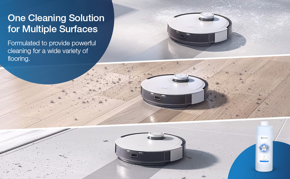 Amazon.com: ECOVACS Solución de limpieza de suelos multisuperficie, compatible con DEEBOT T30S ...