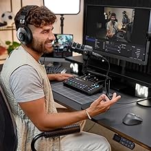 Amazon.com: Rode PodMic USB Dynamic Broadcast Microphone with Black WS14 Pop Filter : Musical ...