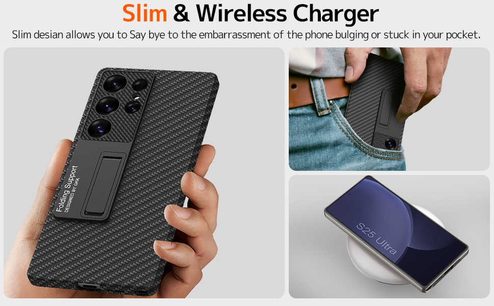 Amazon.com: NINKI Leather Case for Samsung Galaxy S25 Ultra, Slim Protective Phone Case with ...