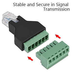 Amazon.com: Bewinner RJ12 6P6C Male Screw Terminal Adapter Plastic, Portable Design, Shielded ...