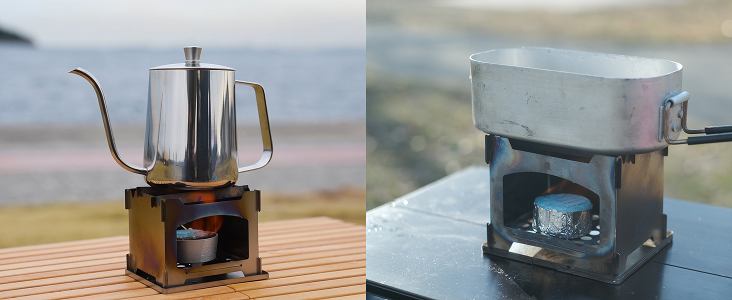 Amazon | 鎌倉NaFro ナフロ 「タイニーグリルの奇跡」 BBQ コンロ 卓上 焚き火台 ソロ チタン 焚火台 軽量 コンパクト 折りたたみ ミニ 薪ストーブ | NaFro ...