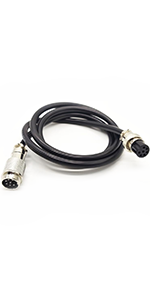 Amazon.com: 16.4 ft GX16 4 Pin Cable Male to Female Head Aviation Cordset, GX16 4 Pin Panel ...