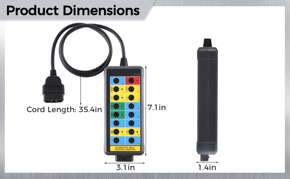 Obd2 Breakout Box Powerful Obdii Protocol Detector Communication Power Ground