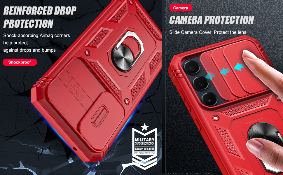 LeYi Funda para Samung Galaxy A55/A 55 5G con [2-Unidades] Cristal Vidrio Templado, Uso Rudo ...