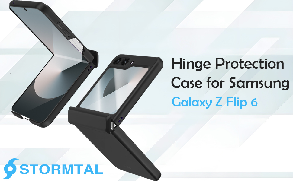 Amazon.com: STORMTAL for Samsung Galaxy Z Flip 6 Case/Z Flip 7 FE Case, Hinge Protection, Built ...