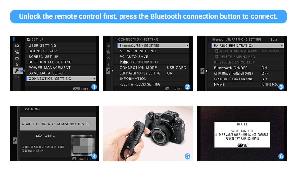 Amazon.com : Wireless Camera Bluetooth Remote Control Commander Shutter Release Replaces ...