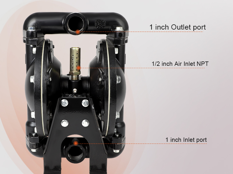 Amazon.com: QBY4-25L Air-Operated Double Diaphragm Pump 1" Inlet Waste Oil Transfer Pumps ...