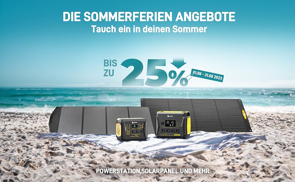 AlphaESS Tragbare Powerstation BB1000, 1036Wh/288000mAh Solar Generatoren Notstromaggregat mit 3 ...