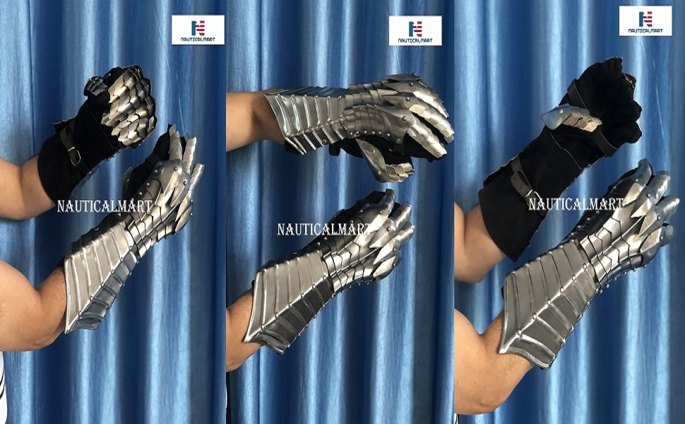 Amazon.com: Medieval Nazgul Fantasy Gauntlets SCA Armor Gauntlets ...