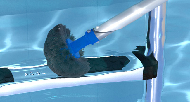 Amazon.com: 2 in 1 Multifunctional Pool Brush with 10 FT Poles - 17.5 ...