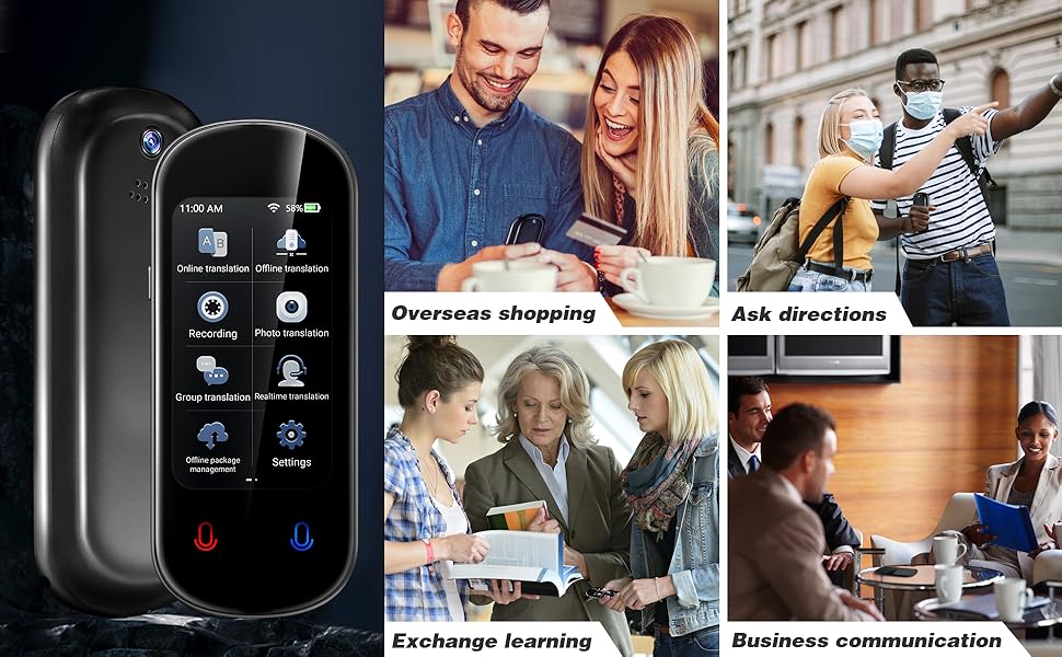 Amazon.com: 2023 Upgraded AI Translator Device,138 Online and 17+37 ...