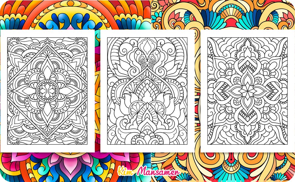 Amazon.com: Mindfulness Patterns: Relaxing Coloring Book For Adults With Simple Mandala-Style ...