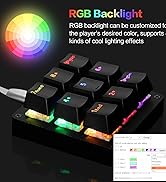 Amazon.com: Koolertron Single-Handed Macro Mechanical Keyboard, RGB LED ...