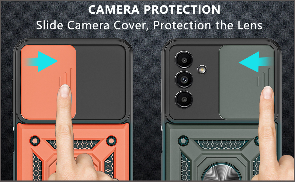 Amazon.com: AYMECL for Galaxy A13 5G Phone Case, with 2 Pcs Nano Explosion-Proof Film, Slide ...