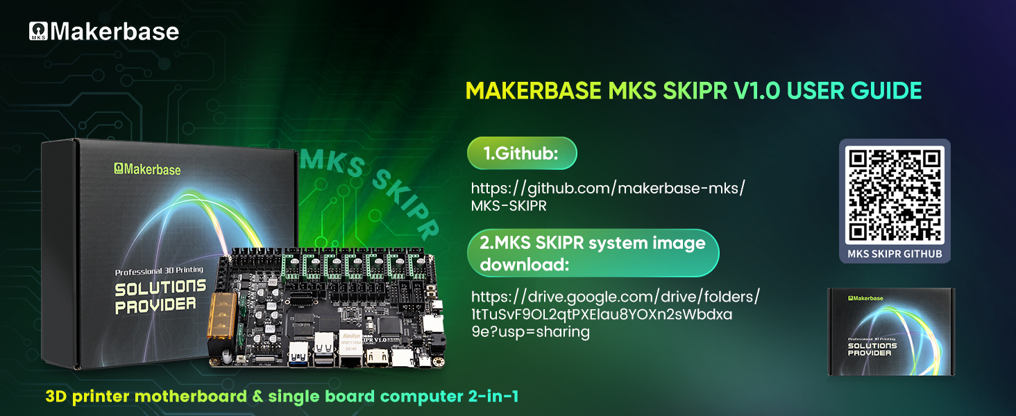 Amazon.com: Makerbase MKS SKIPR 3D Printer Control Board with Powerful Cortex-M4 MCU 1GB DDR3 ...
