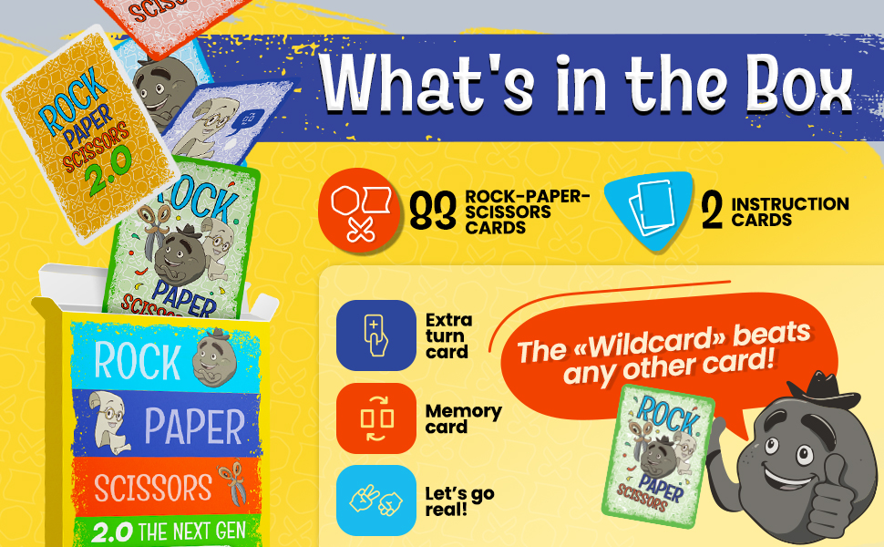 Amazon.com: Rock Paper Scissors 2.0 The Next Gen - Fun Card Game for ...