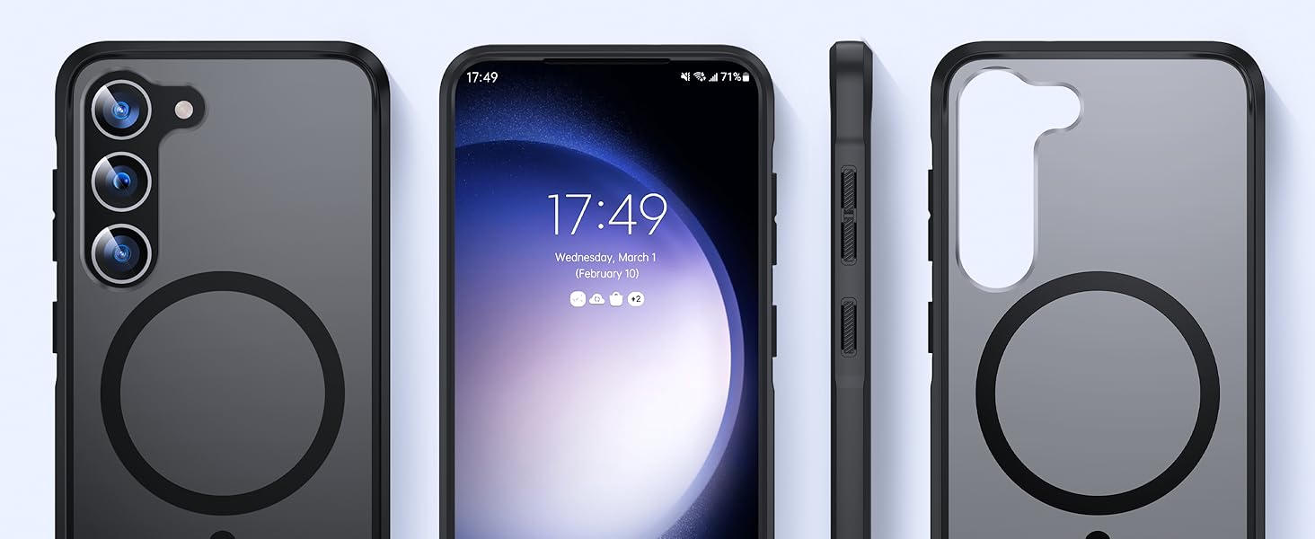 Amazon.com: FNDMIL [NO.1 Magnetic for Samsung Galaxy S23 Case with MagSafe [Translucent Matte ...